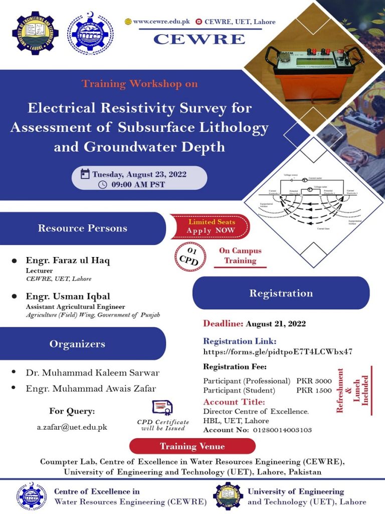 CEWRE – Centre of Excellence in Water Resource Engineering, UET, Lahore